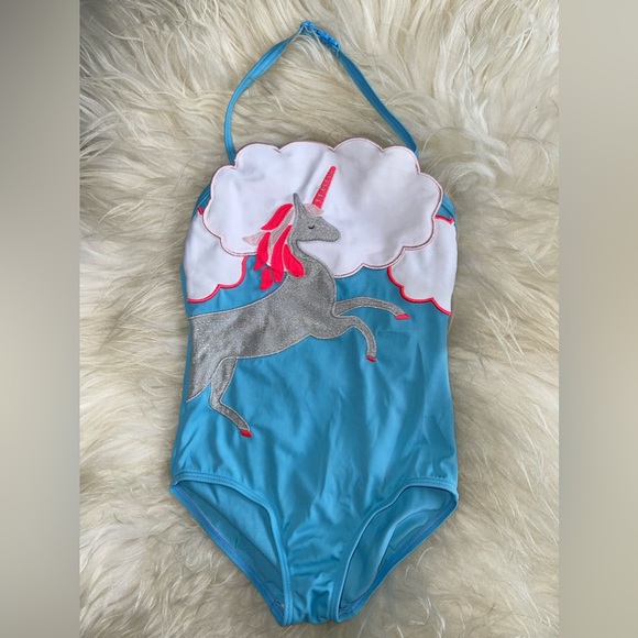 Mini Boden | Swim | Mini Bodencloud Blue Unicorn Swimsuit | Poshmark